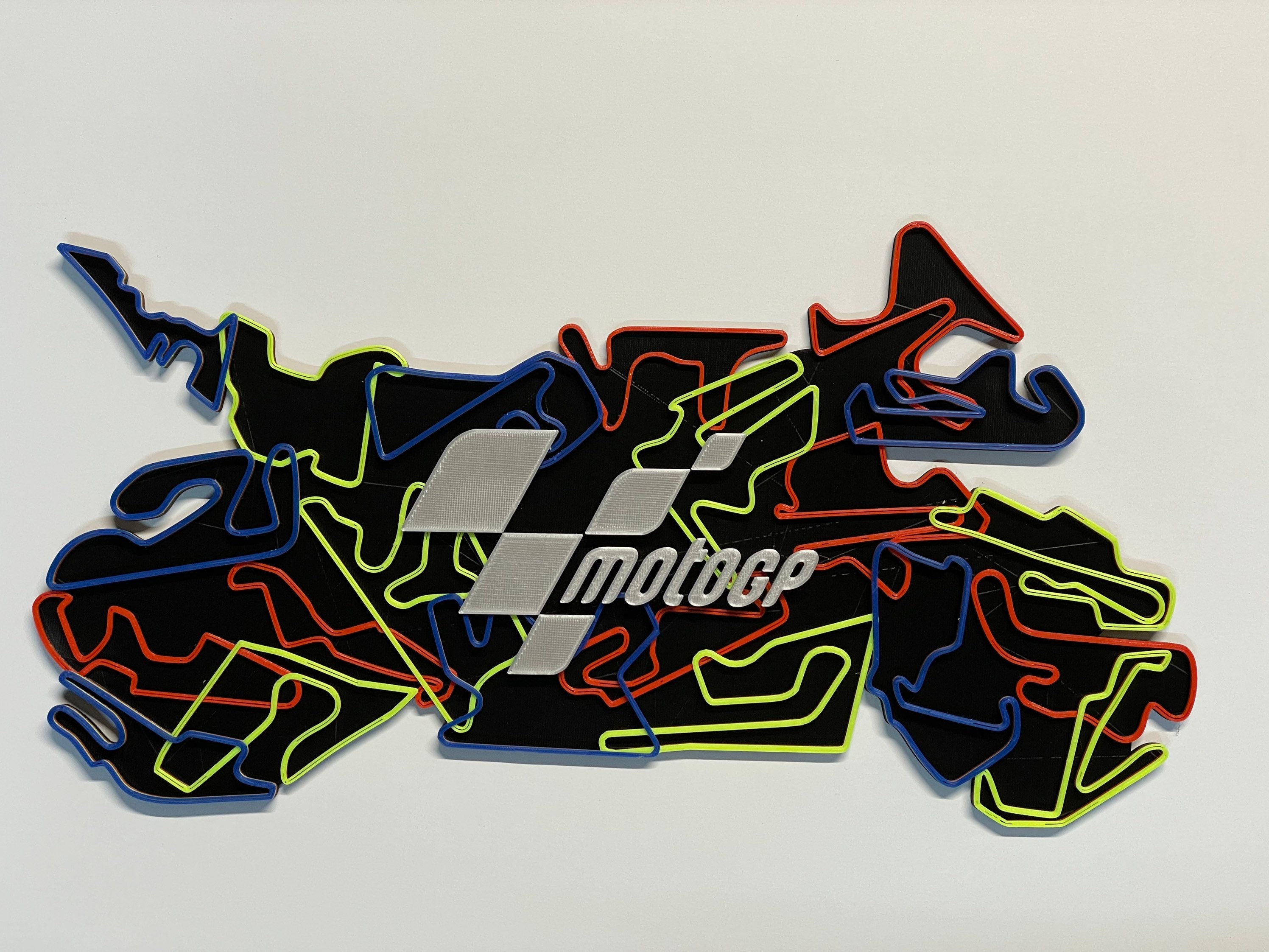 Motogp Wall Art fan Art World Class Racetrack Outlines in - Etsy Australia