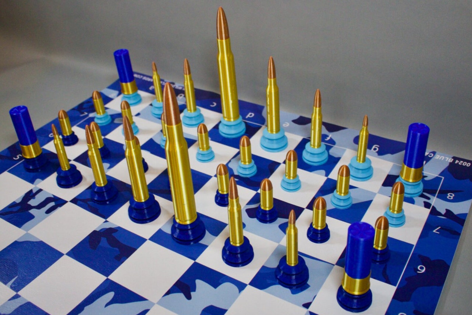 Ammunition Chess Set Military Themed Ammo and Bullet Chess - Etsy