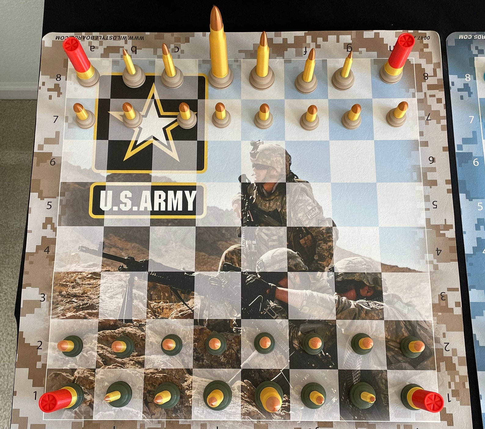 Ammunition Chess Set Military Themed Ammo and Bullet Chess - Etsy