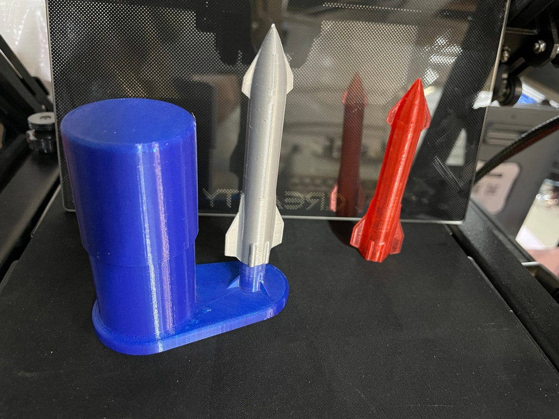 Spacex Starship Themed Desktop “whomp” Rockets - Starship Fan Art - Etsy