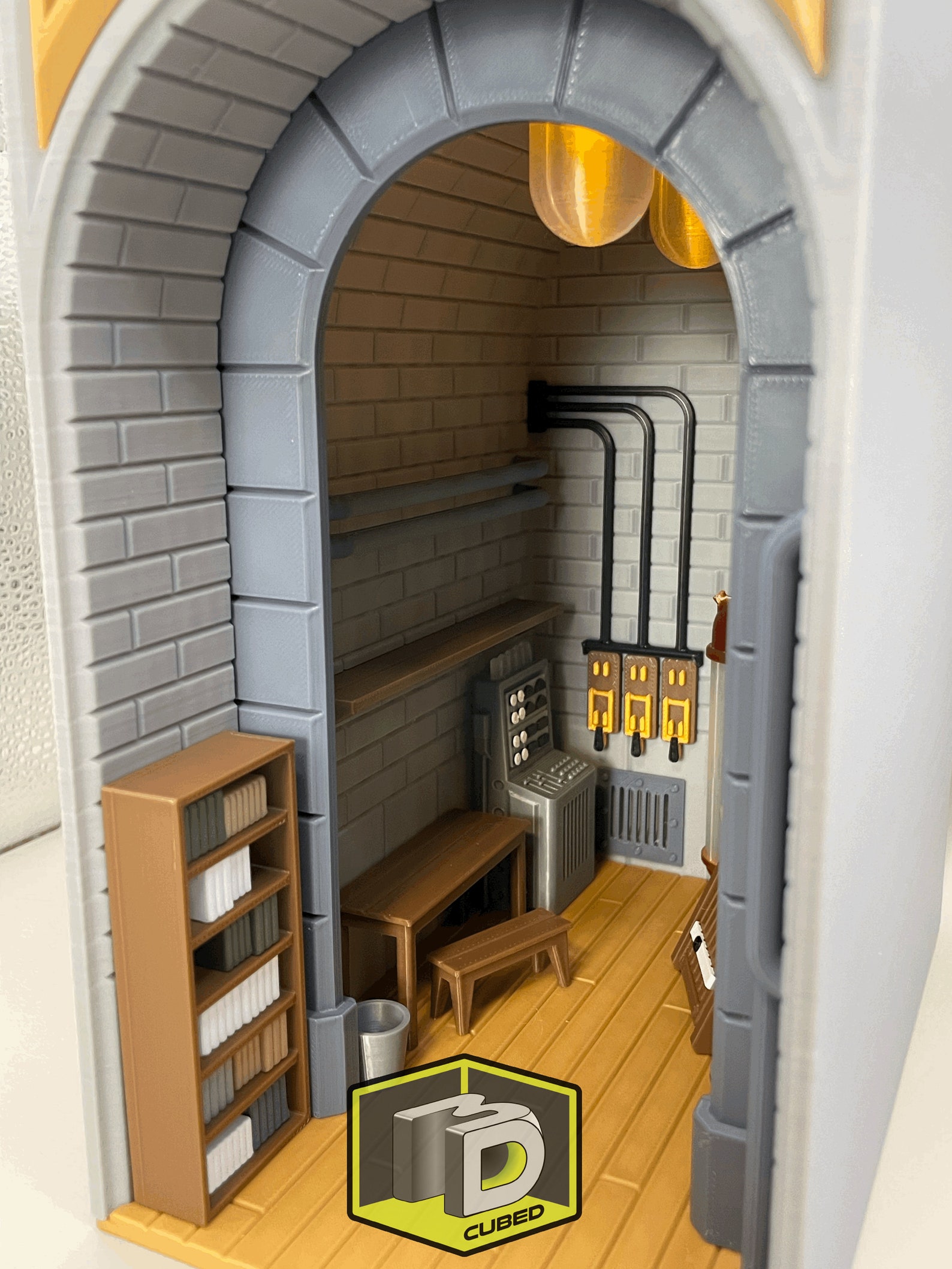 Frankenstein Lab Themed Book Nook - Bookshelf Decoration and Home ...
