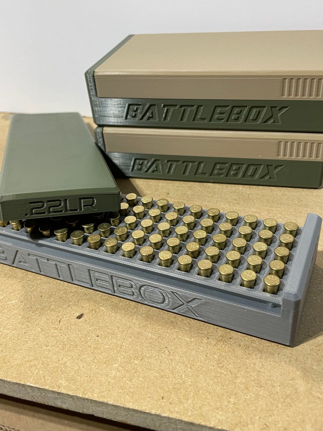 Small 22LR Ammo Box 60 Round Ammunition Storage - Perfect for Range Day ...