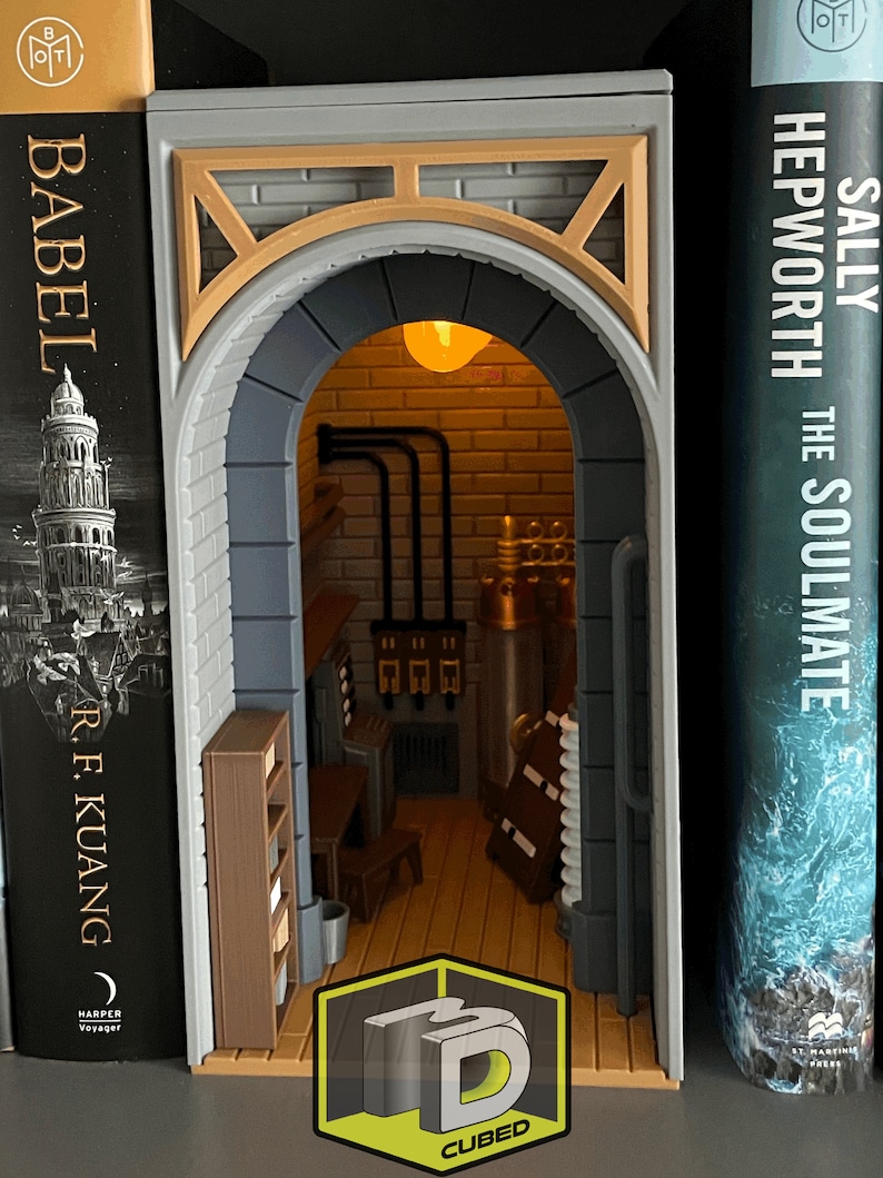 Frankenstein Lab Themed Book Nook - Bookshelf Decoration and Home ...