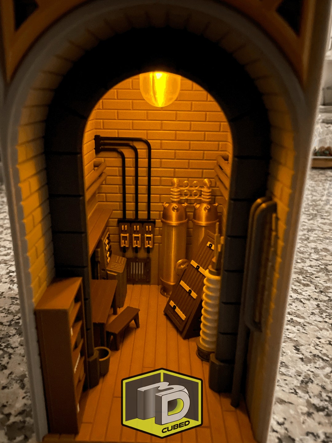 Frankenstein Lab Themed Book Nook - Bookshelf Decoration and Home ...