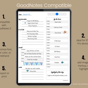 Night Shift Daily Planner Printable | Standard US Letter Size and ...