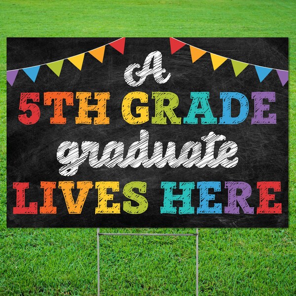 5th Grade Graduation Yard Sign - Etsy