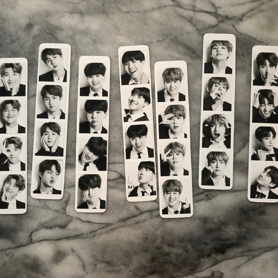 Tiny BTS Photo Booth Style Photo Strips - Etsy