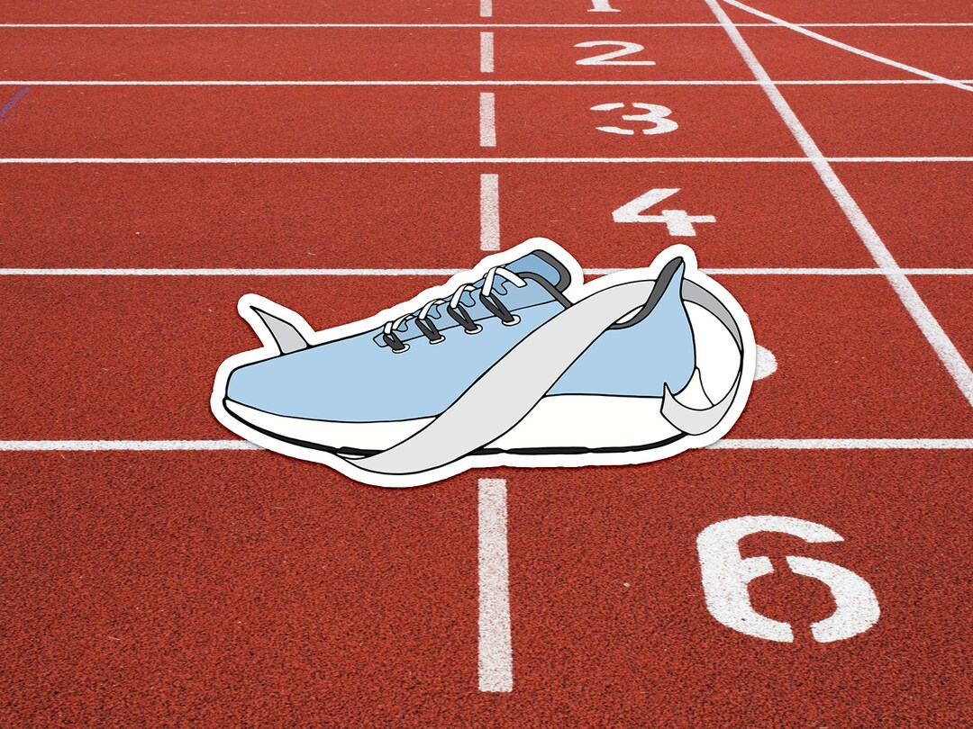 Running Shoe Vinyl Sticker - Etsy