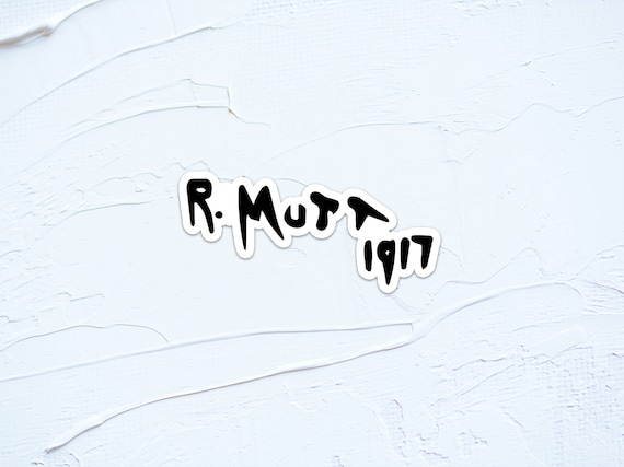 R. Mutt 1917 Fountain Duchamp Famous Art Vinyl Sticker - Etsy