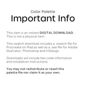 Stardust Color Palette Procreate, Illustrator, Photoshop 30 Swatches ...