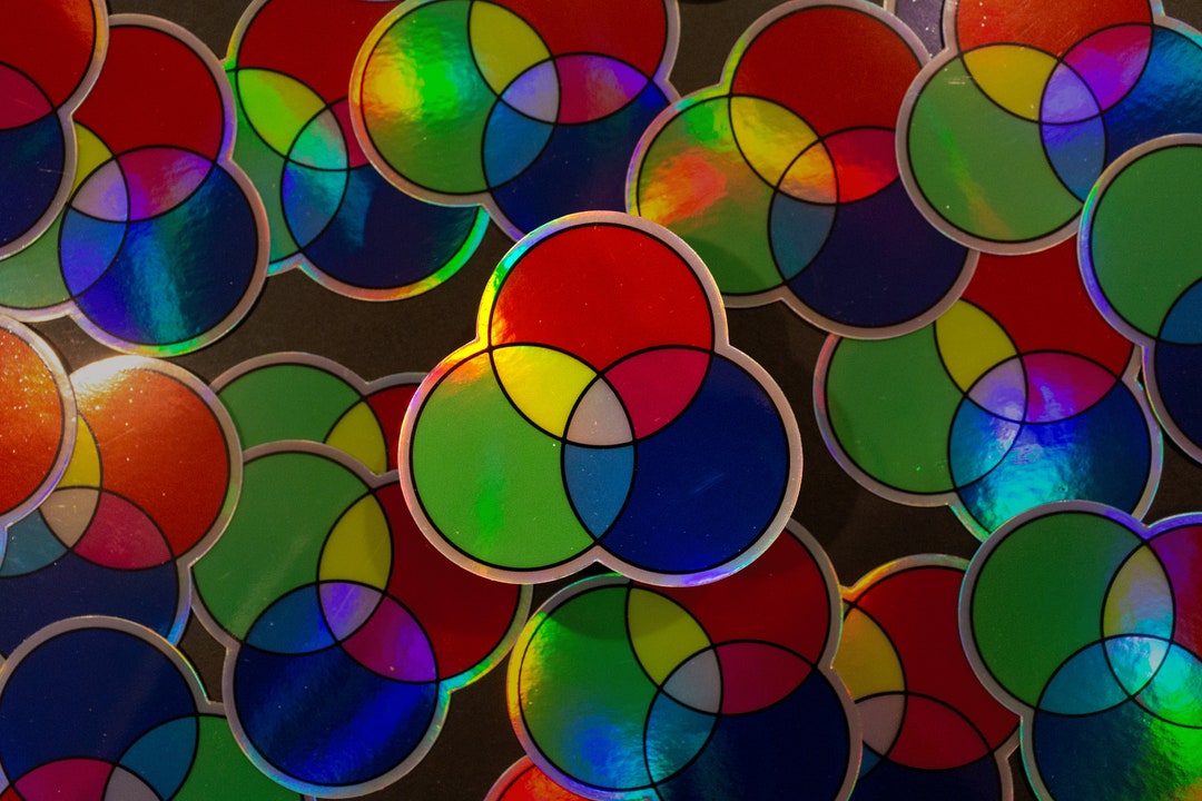 Holographic RGB Color Diagram Vinyl Sticker - Etsy