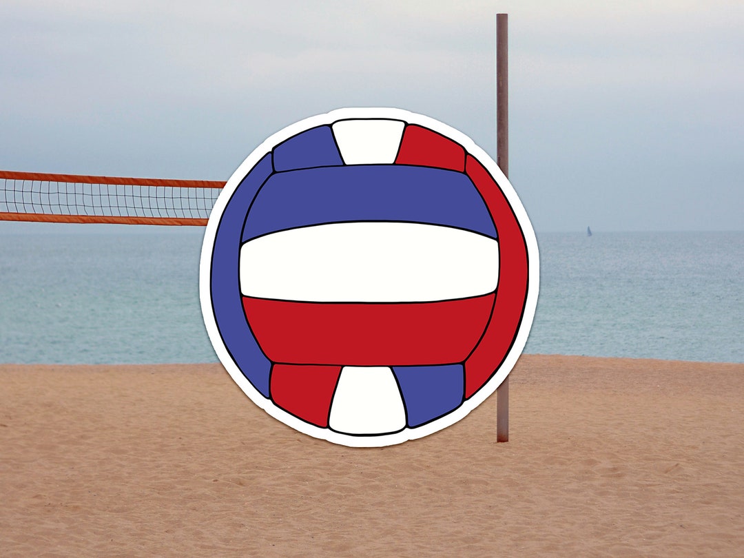 Volleyball Vinyl Sticker - Etsy