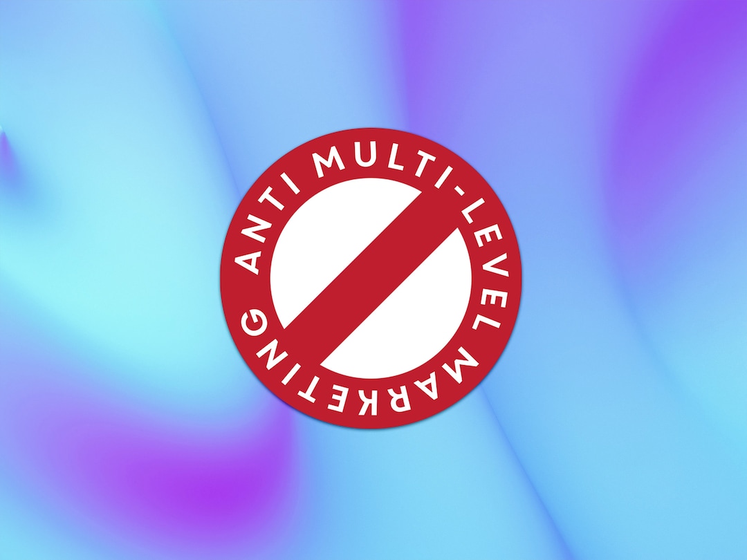 Anti Multi-level Marketing Vinyl Sticker | Anti-mlm - Etsy