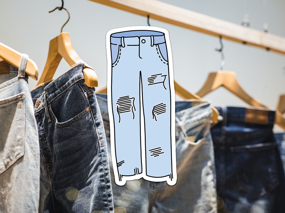 Mom Jeans Vinyl Sticker - Etsy