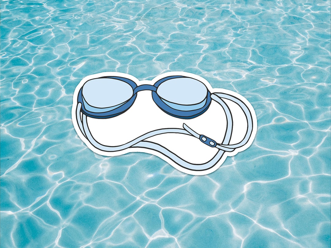 Swim Goggles Vinyl Sticker - Etsy