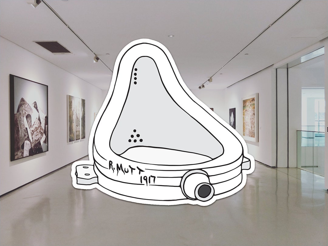 R. Mutt 1917 Fountain Vinyl Sticker - Etsy