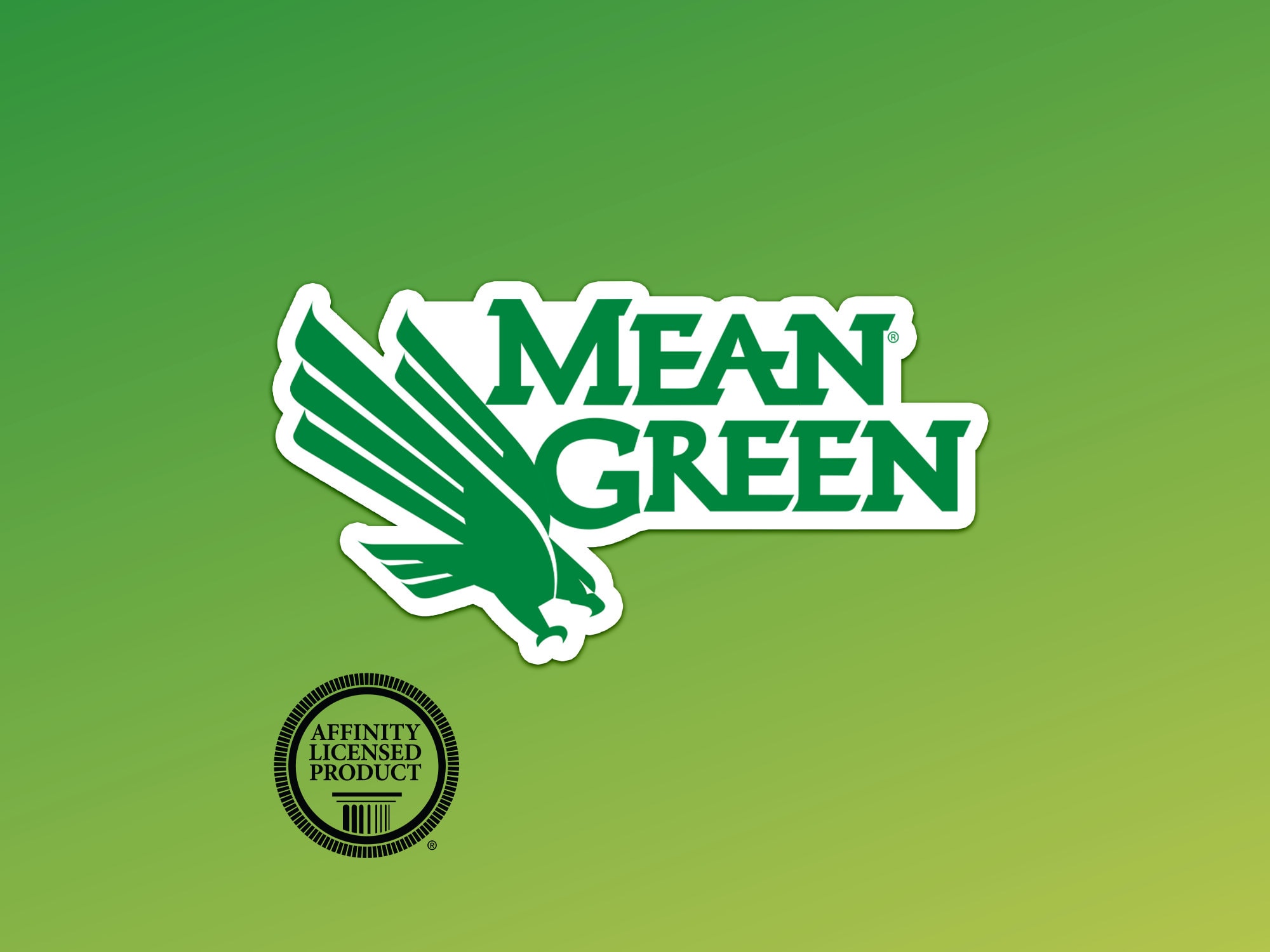 University of North Texas Mean Green | UNT Vinyl Sticker - Etsy