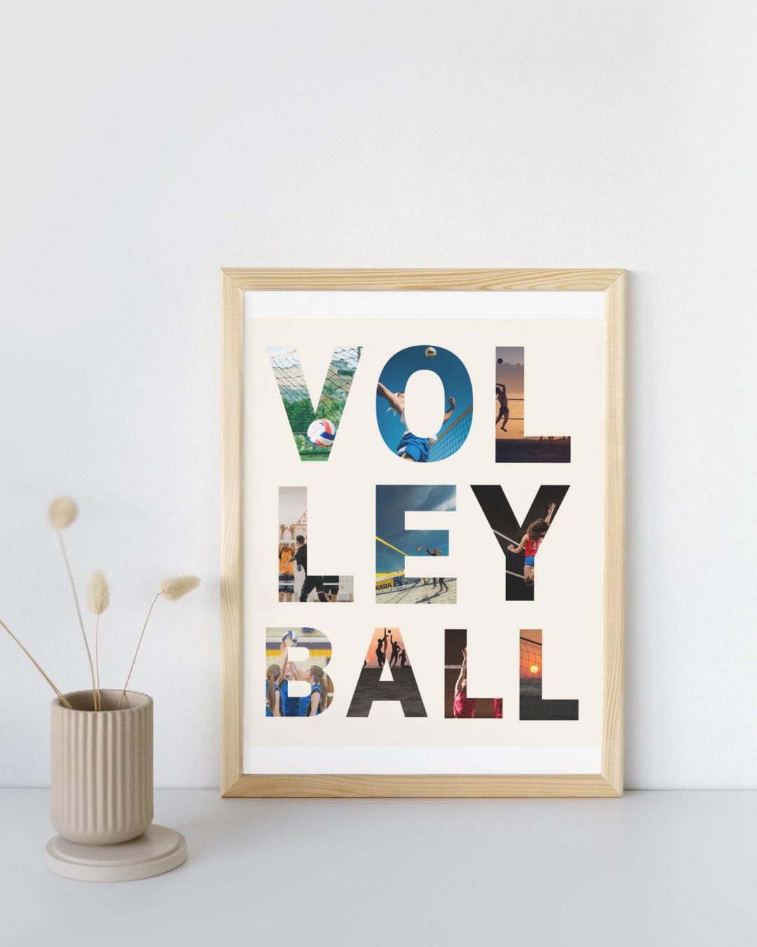 Volleyball Digital Print | Sport Print | Digital Volleyball Art | Wall ...