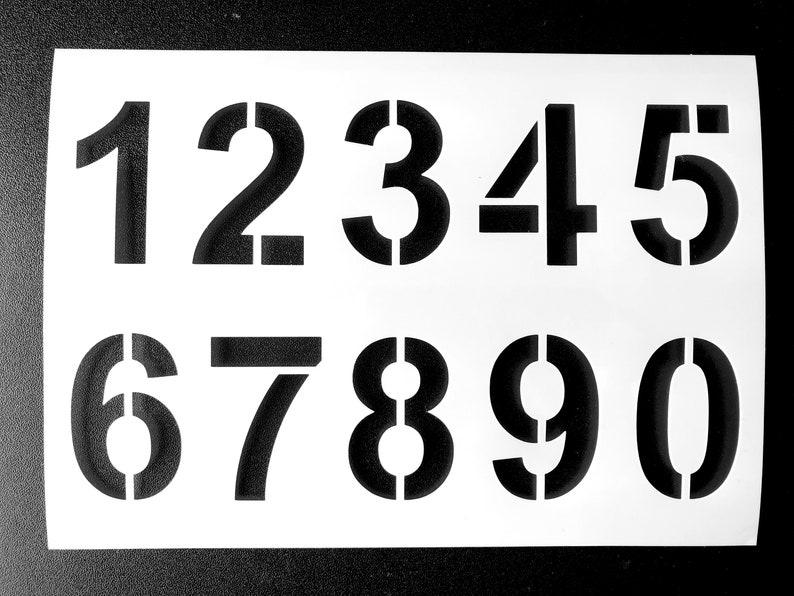 Letter Stencils Number Stencils 2inch/48mm Large Letter Alphabet ARIEL ...