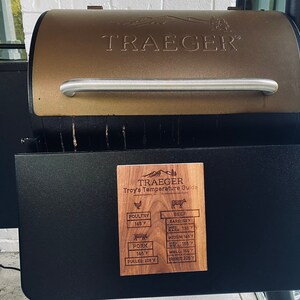 Personalized Traeger Grill Guide | Father’s Day | Traeger Temperature ...