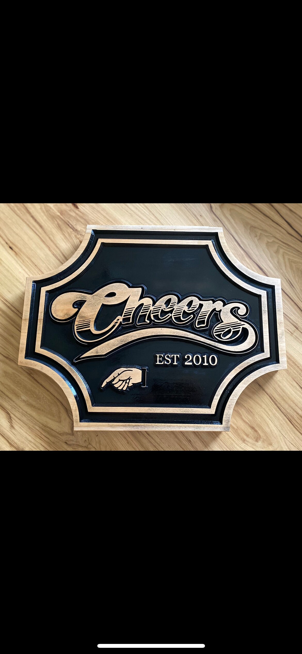 Custom Wooden Cheers Bar Sign Bar Sign Fathers Day - Etsy