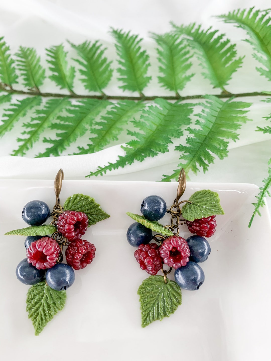 Berry Earrings Natural Jewelry Country Jewelry Food Earrings Berries ...