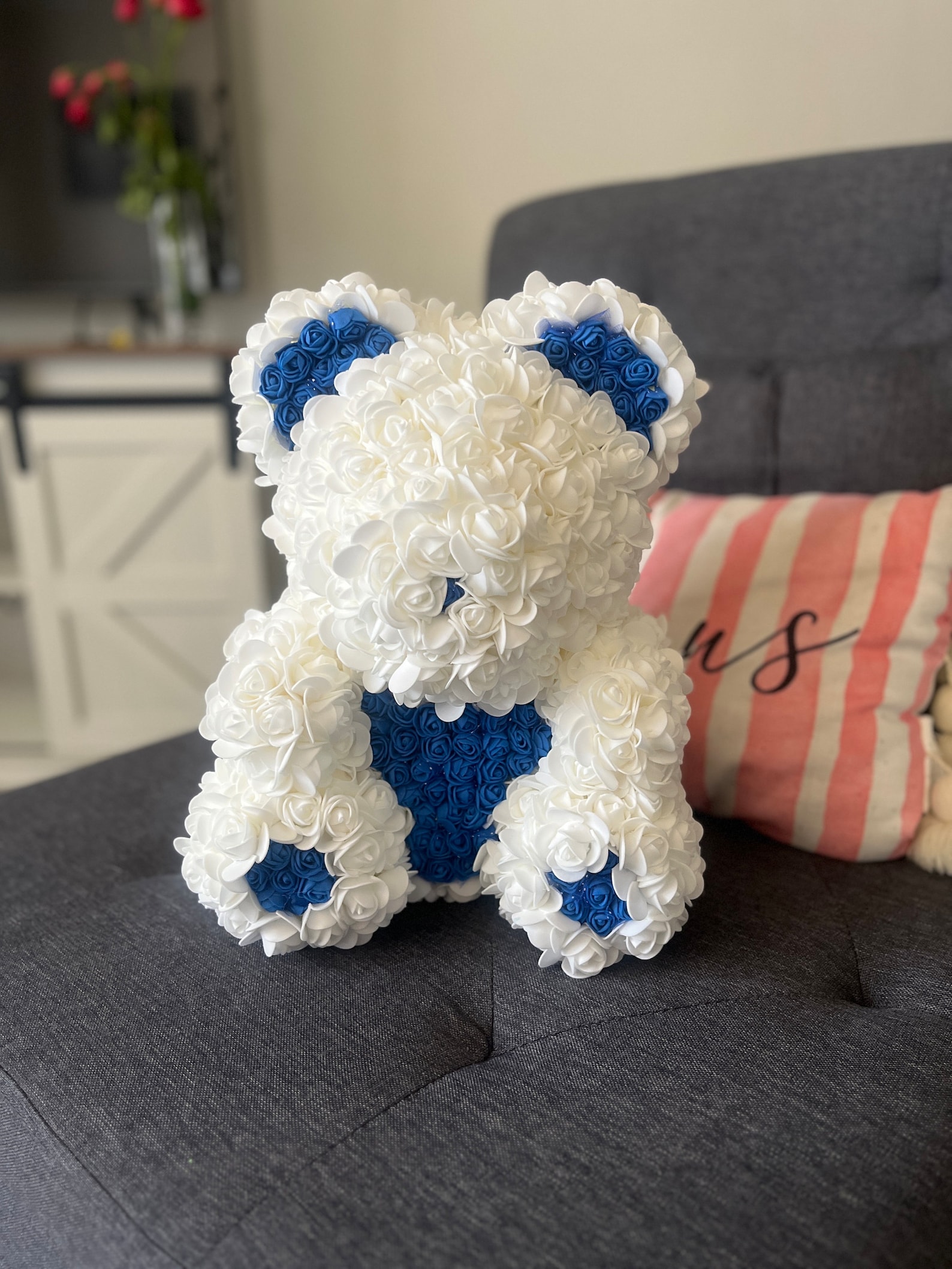 Large Rose Teddy Bear - Etsy