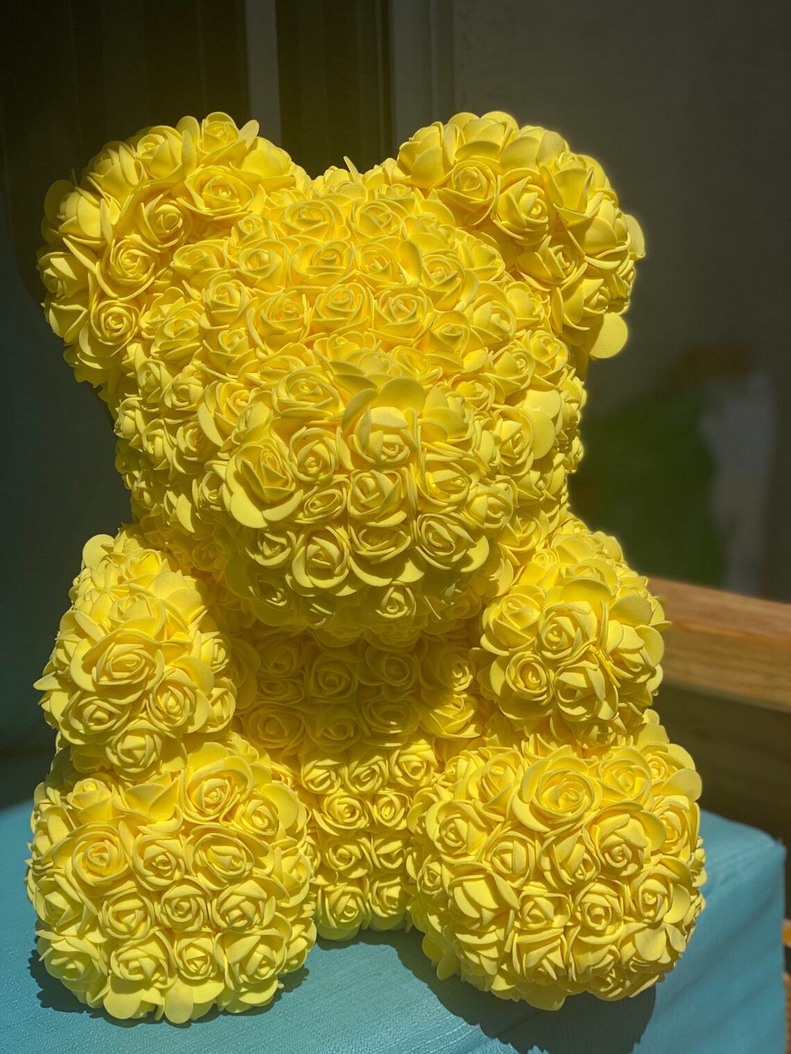 Large Rose Teddy Bear - Etsy