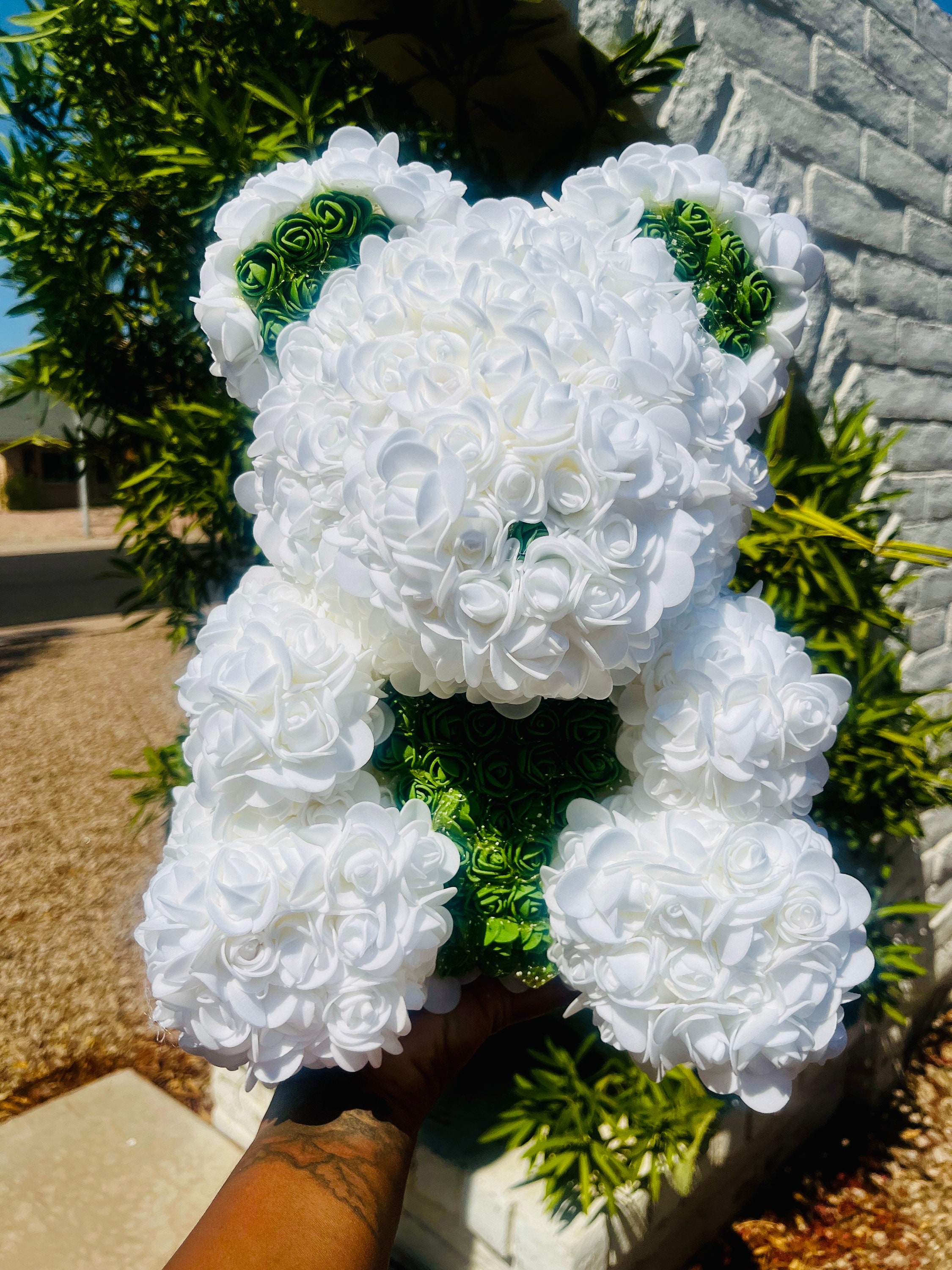 Large Rose Teddy Bear - Etsy