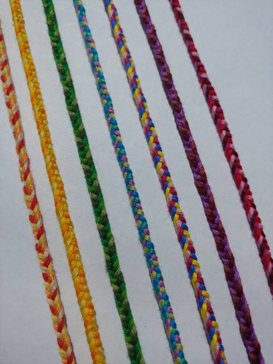 Thin Fishtail Braid Friendship Bracelet Thread Bracelets | Etsy