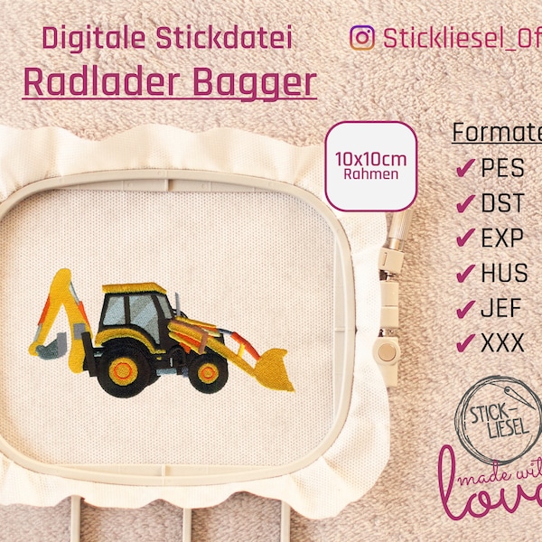 Stickdatei baustellenfahrzeug - Etsy Österreich