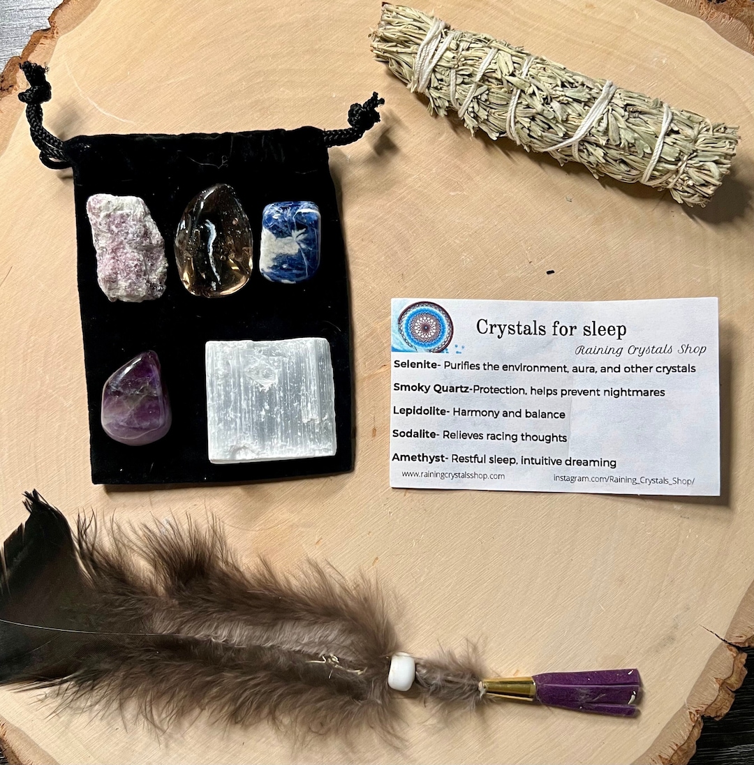Sleep Crystal Kit | Insomnia, Nightmares, Restless Sleep Kit - Etsy