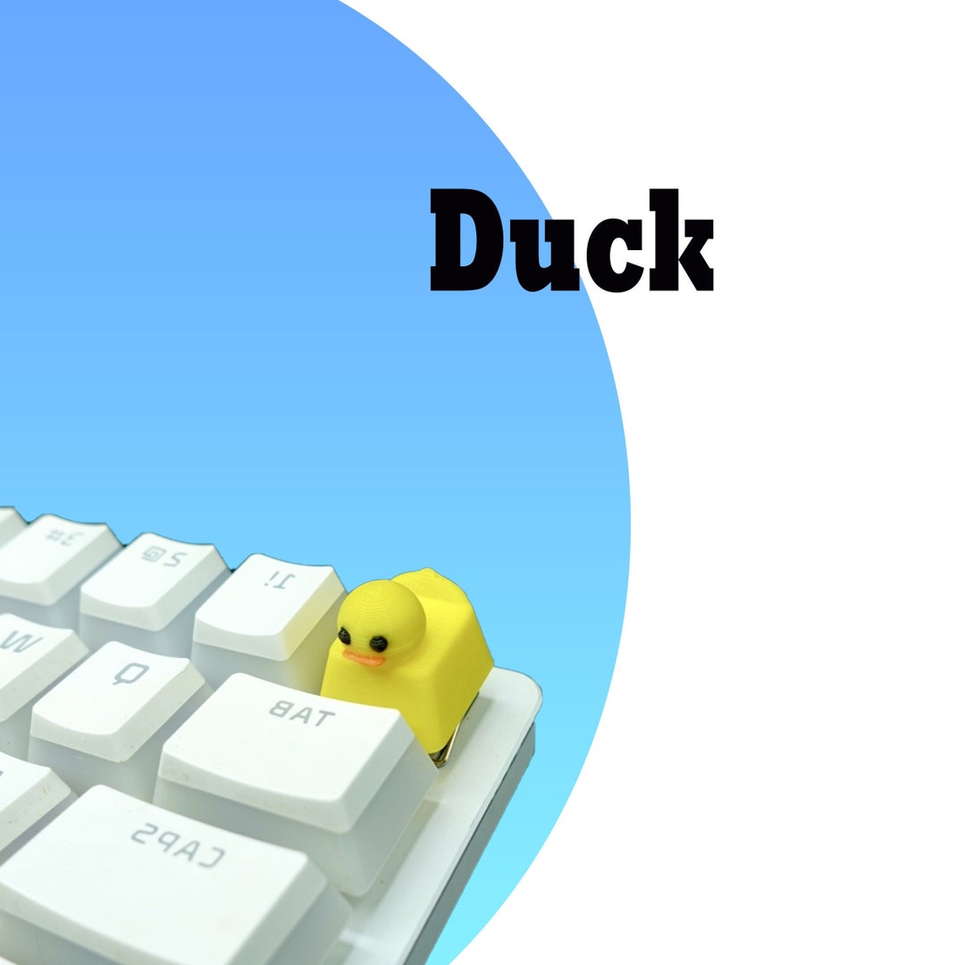Rubber Duck Artisan Keycap Cute Animals Resin Keycap Cute Duck Artisan ...