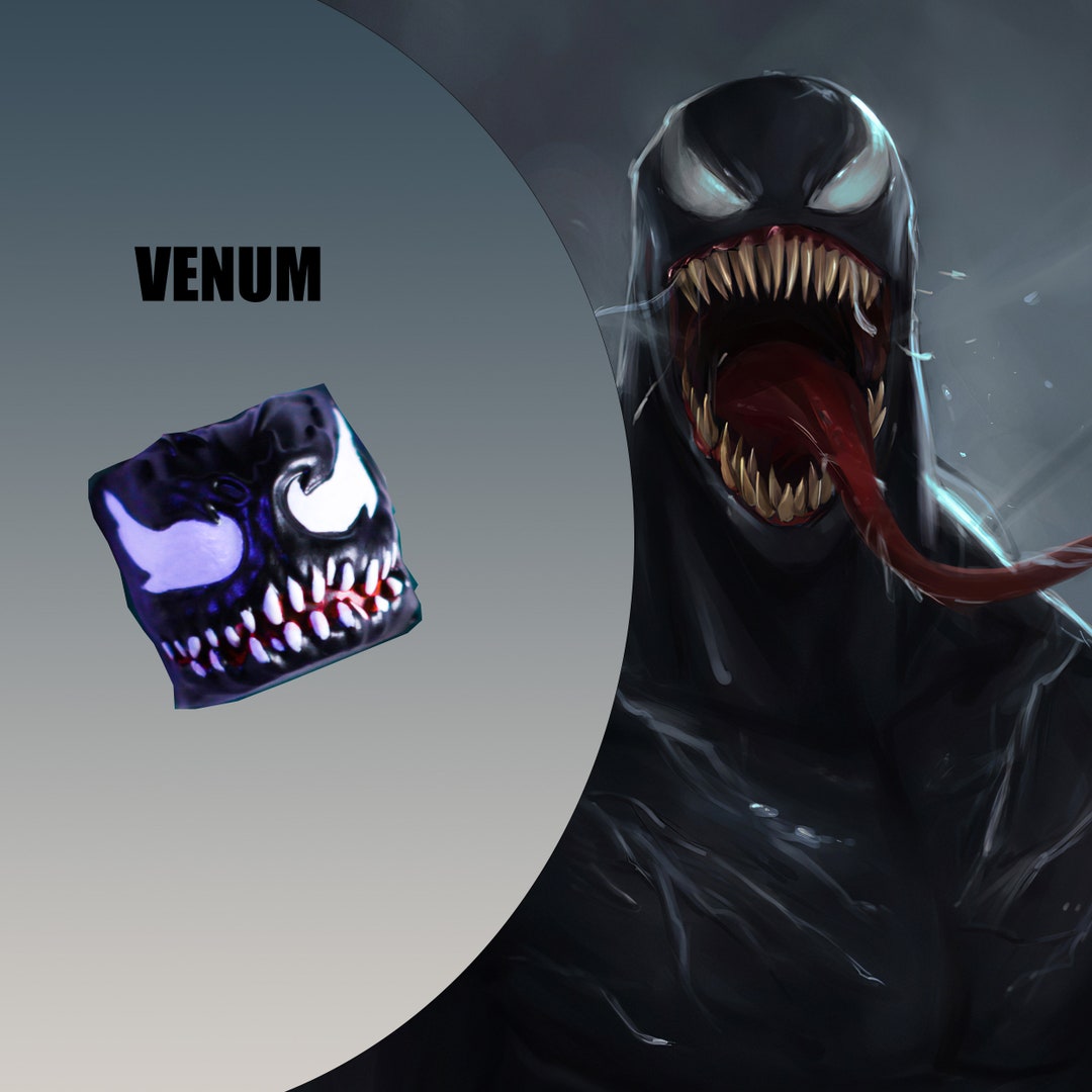 Venom Pinata Artisan Keycap Venom Mavels Artisan Keycap Venom Facemask ...