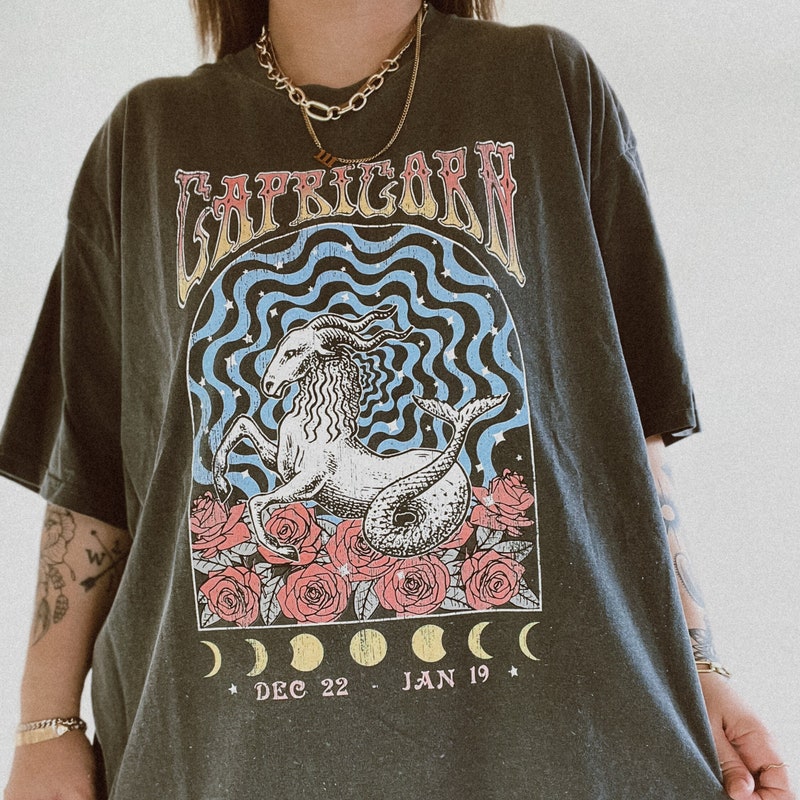 Vintage Capricorn T Shirt - Etsy