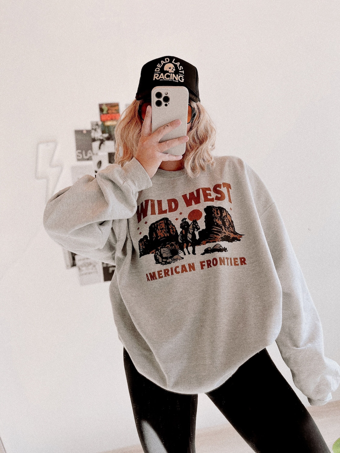 Wild West Crew, Trendy Western Cowgirl Sweatshirt, Boho Vintage ...