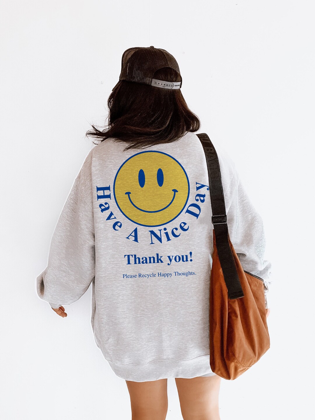 Have A Nice Day Sweatshirt, Positivity Good Vibes Crewneck, Vintage ...