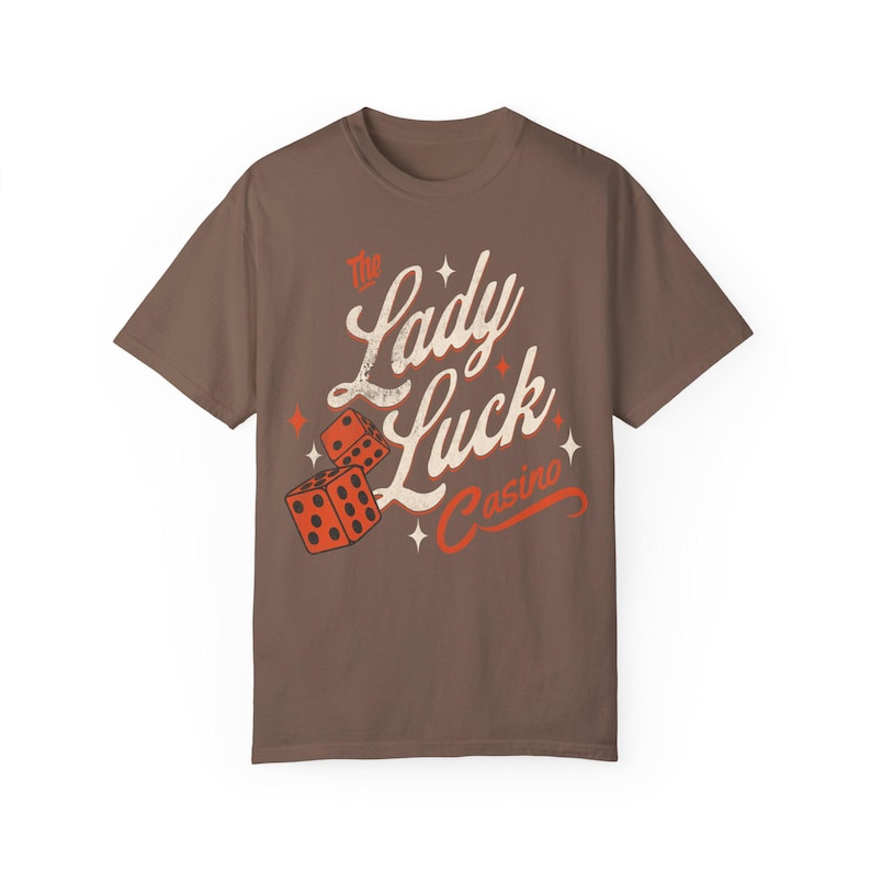 Lady Luck Casino Tee, Trendy Edgy Women’s Graphic Tee, Aesthetic ...