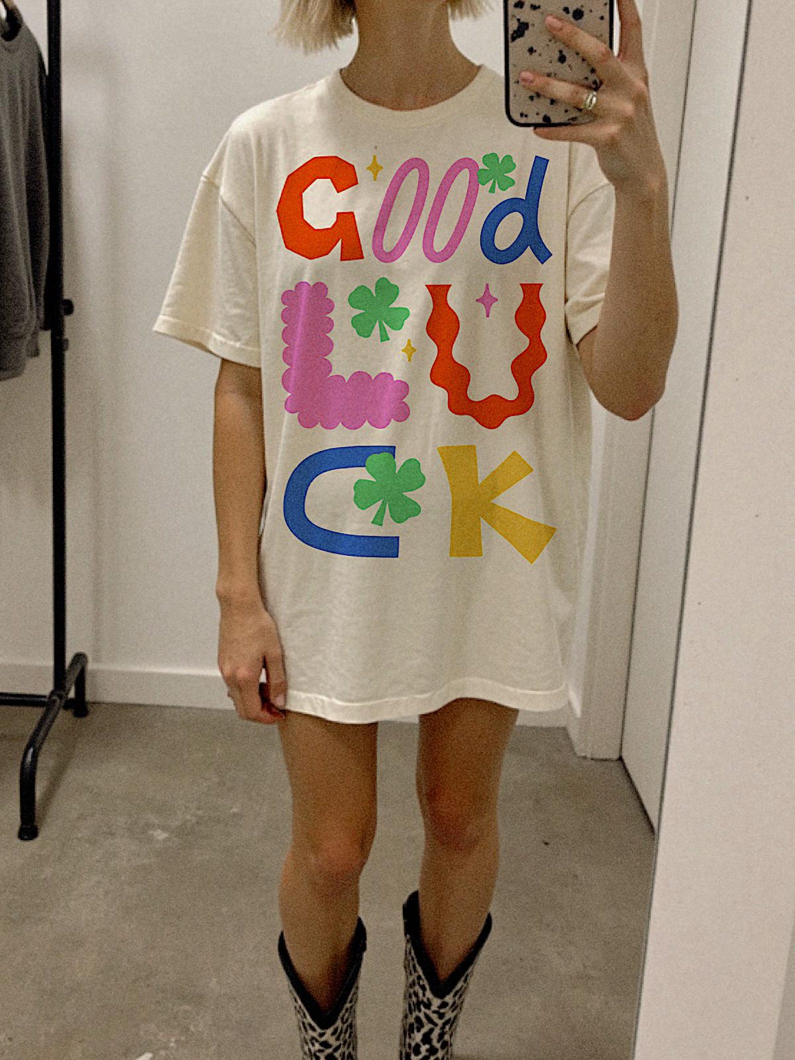 Good Luck Tee, Trendy Dopamine St Patrick’s Lucky Shirt, Girly Preppy ...
