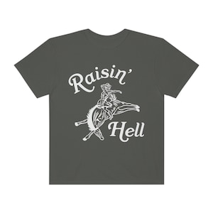 Raisin' Hell Cowgirl Western Tee | Bohemian Retro Vintage Comfort ...