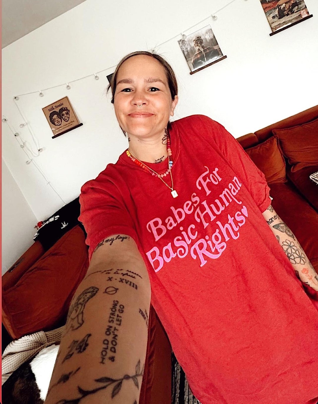 Babes for Basic Human Rights Tee, Feminist Girl Power Activism Shirt ...