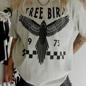 Freebird Graphic Tee, Retro Vintage Inspired Tshirt, Boho Hippie Tee - Etsy