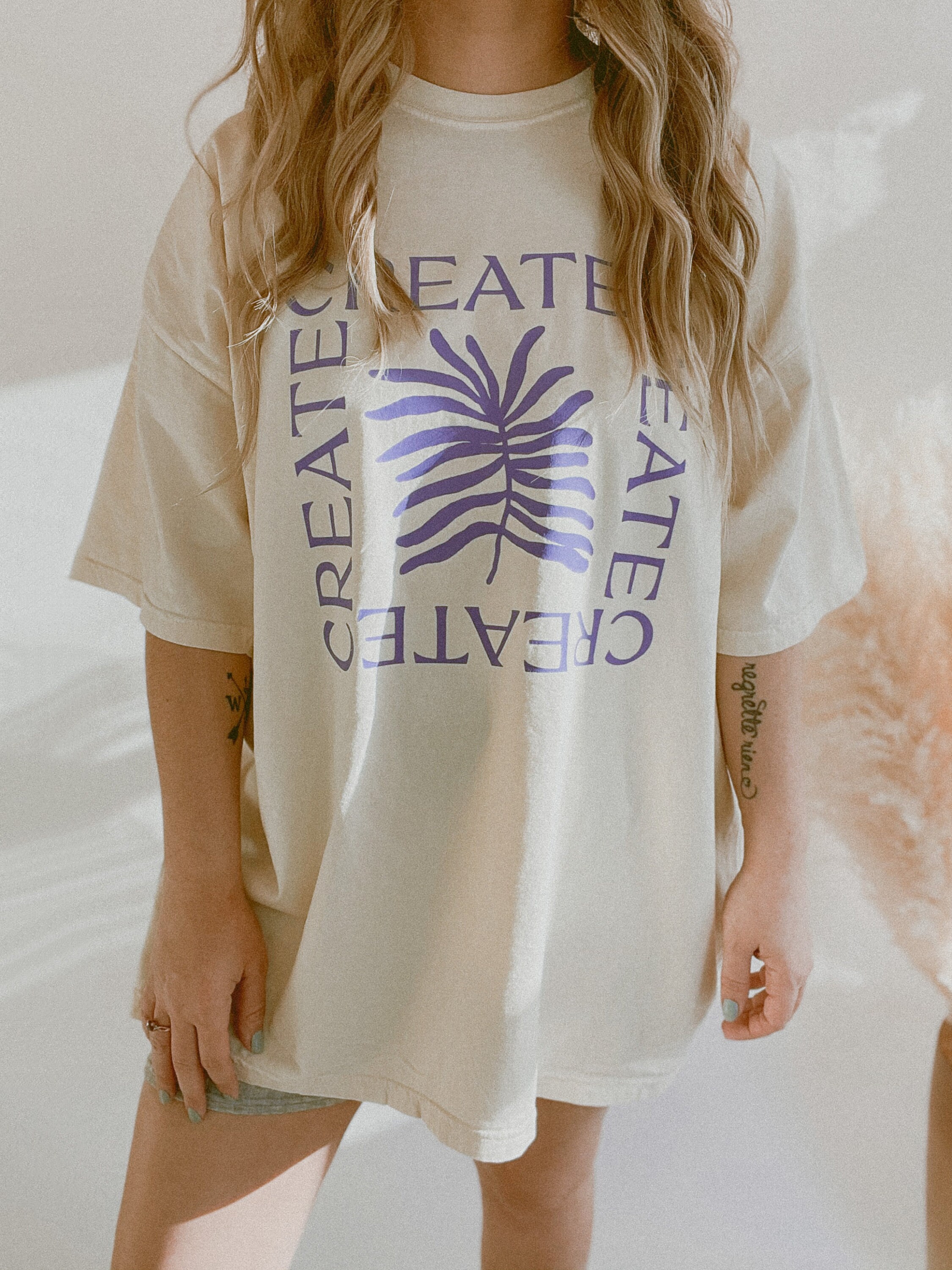 Create Oversized Graphic Tee Vintage Style Tee Oversized | Etsy