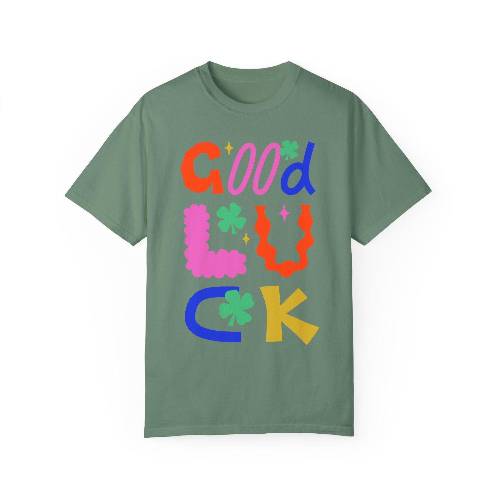 Good Luck Tee, Trendy Dopamine St Patrick’s Lucky Shirt, Girly Preppy ...