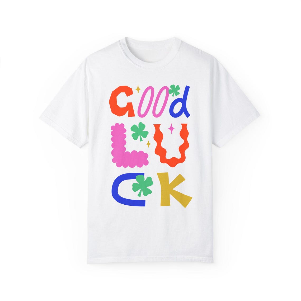 Good Luck Tee, Trendy Dopamine St Patrick’s Lucky Shirt, Girly Preppy ...