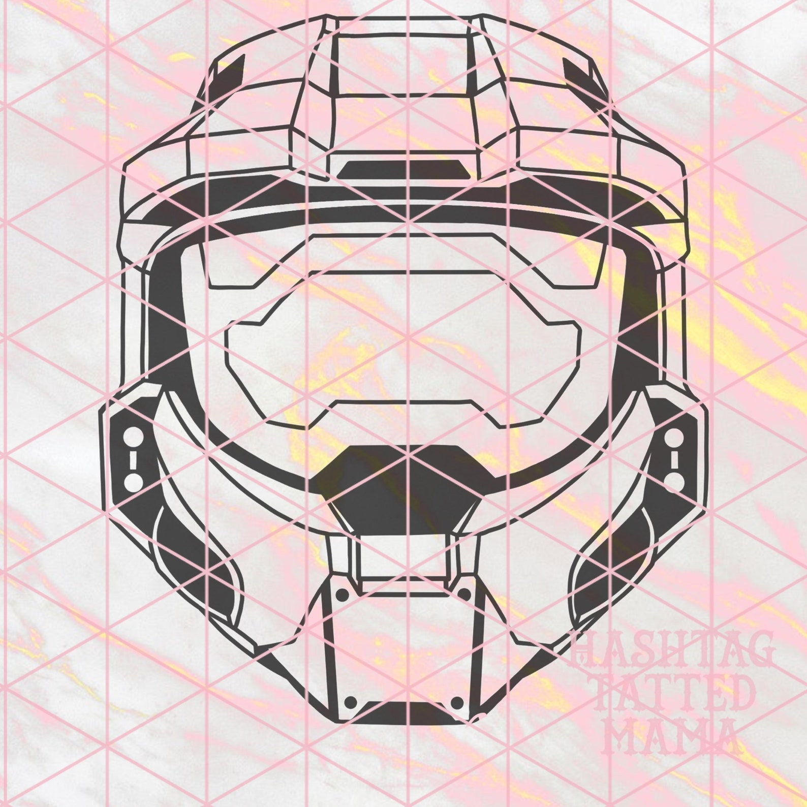 Master Chief Helmet Decal Halo Decal Halo Sticker Halo | Etsy