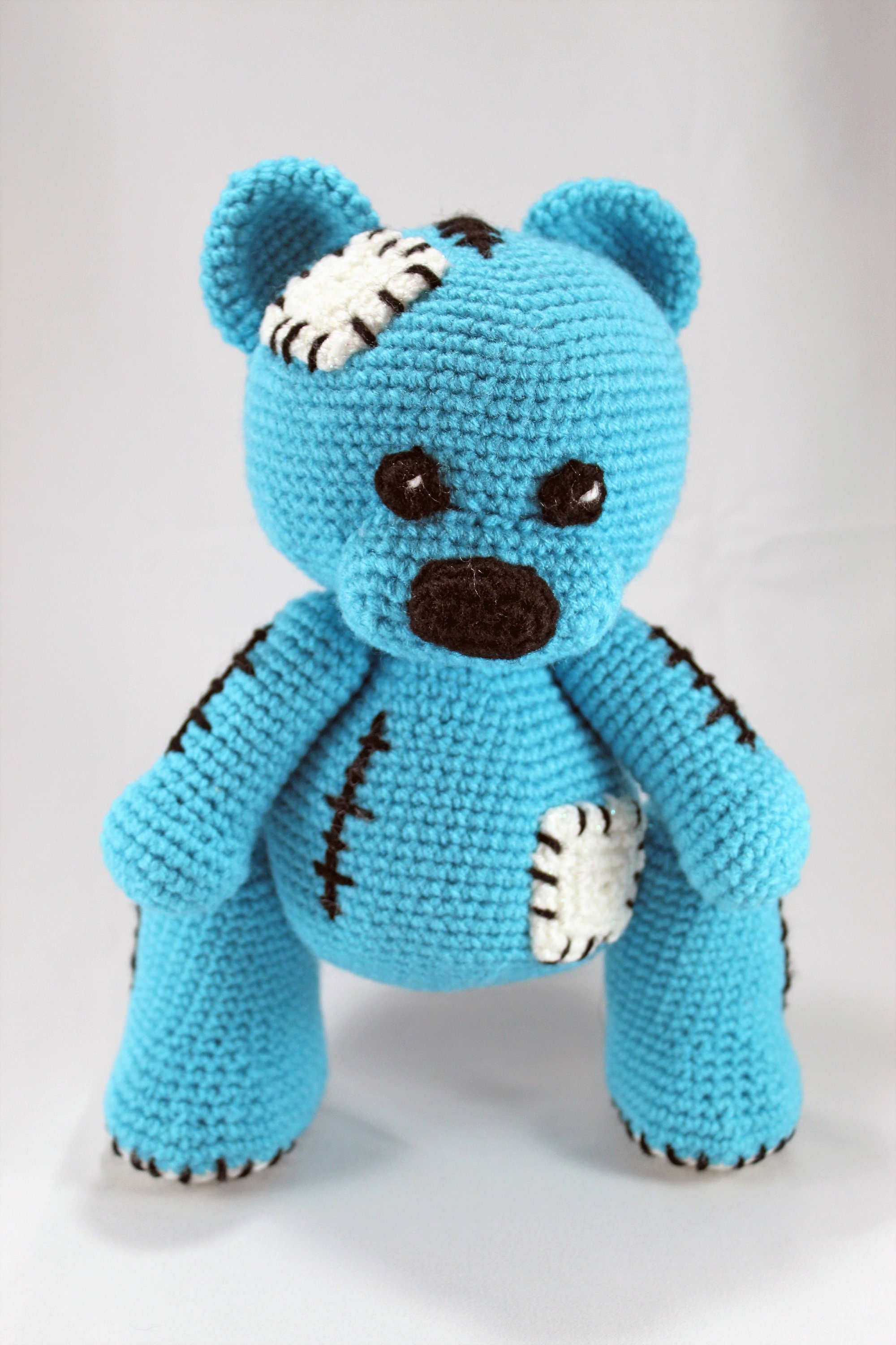 Patchwork Teddy Bear - Etsy