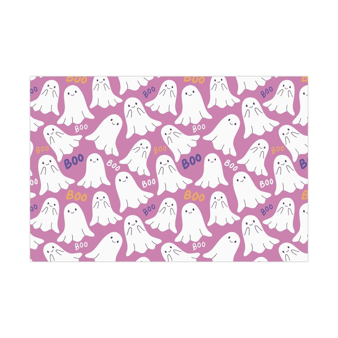 Halloween Ghost Wrapping Paper Halloween Gift Wrap Halloween - Etsy