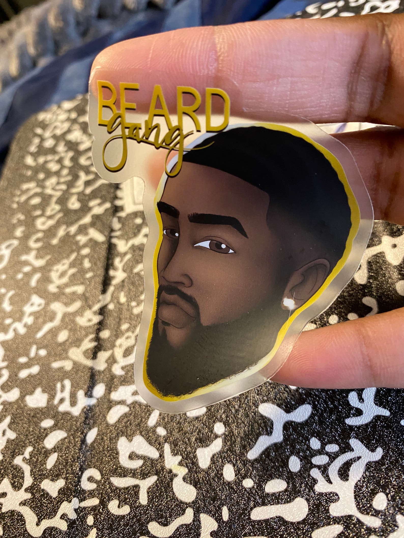 Beard Gang Man Sticker Decal - Etsy