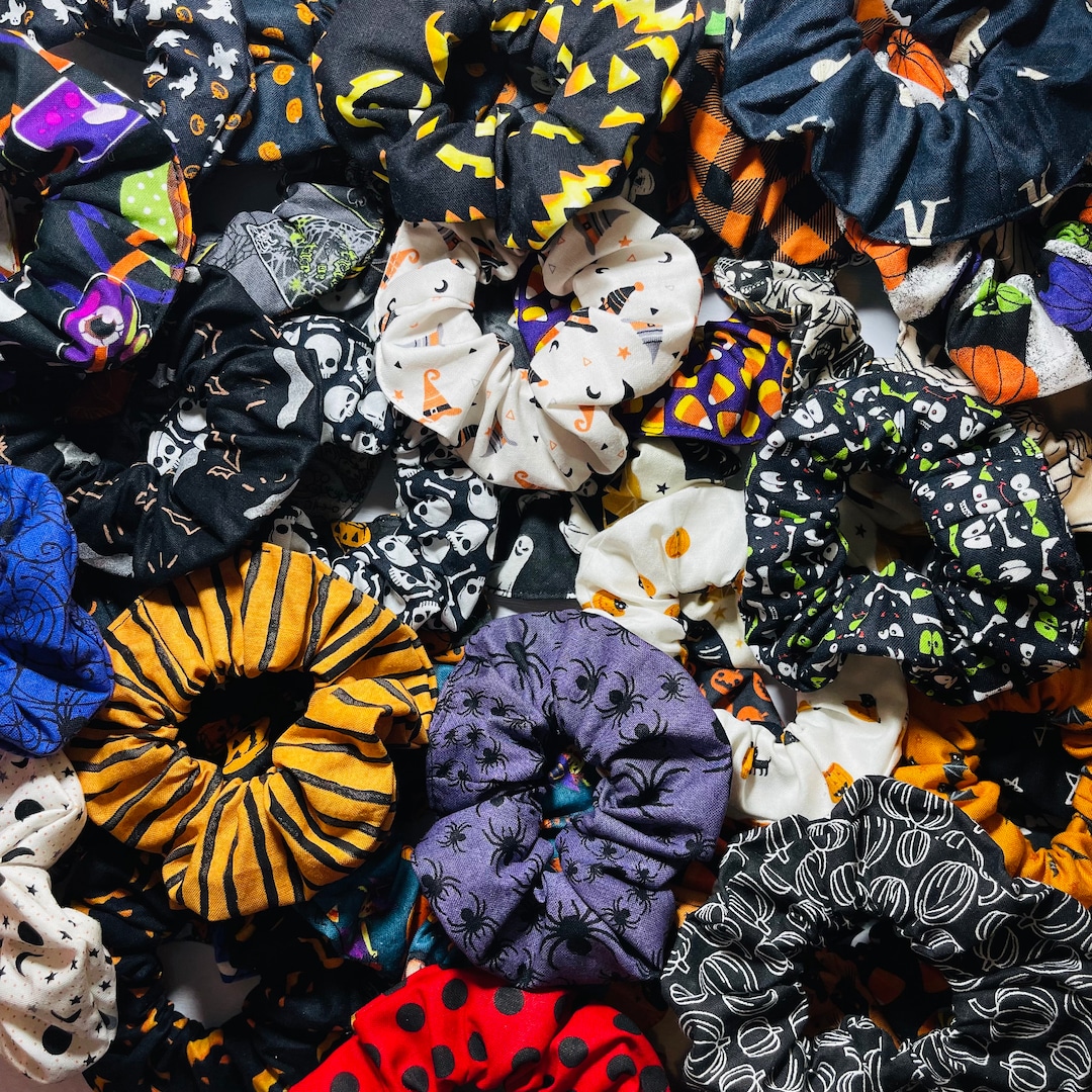 Halloween Scrunchie Pack! - Halloween Scrunchies, Spooky Scrunchies ...